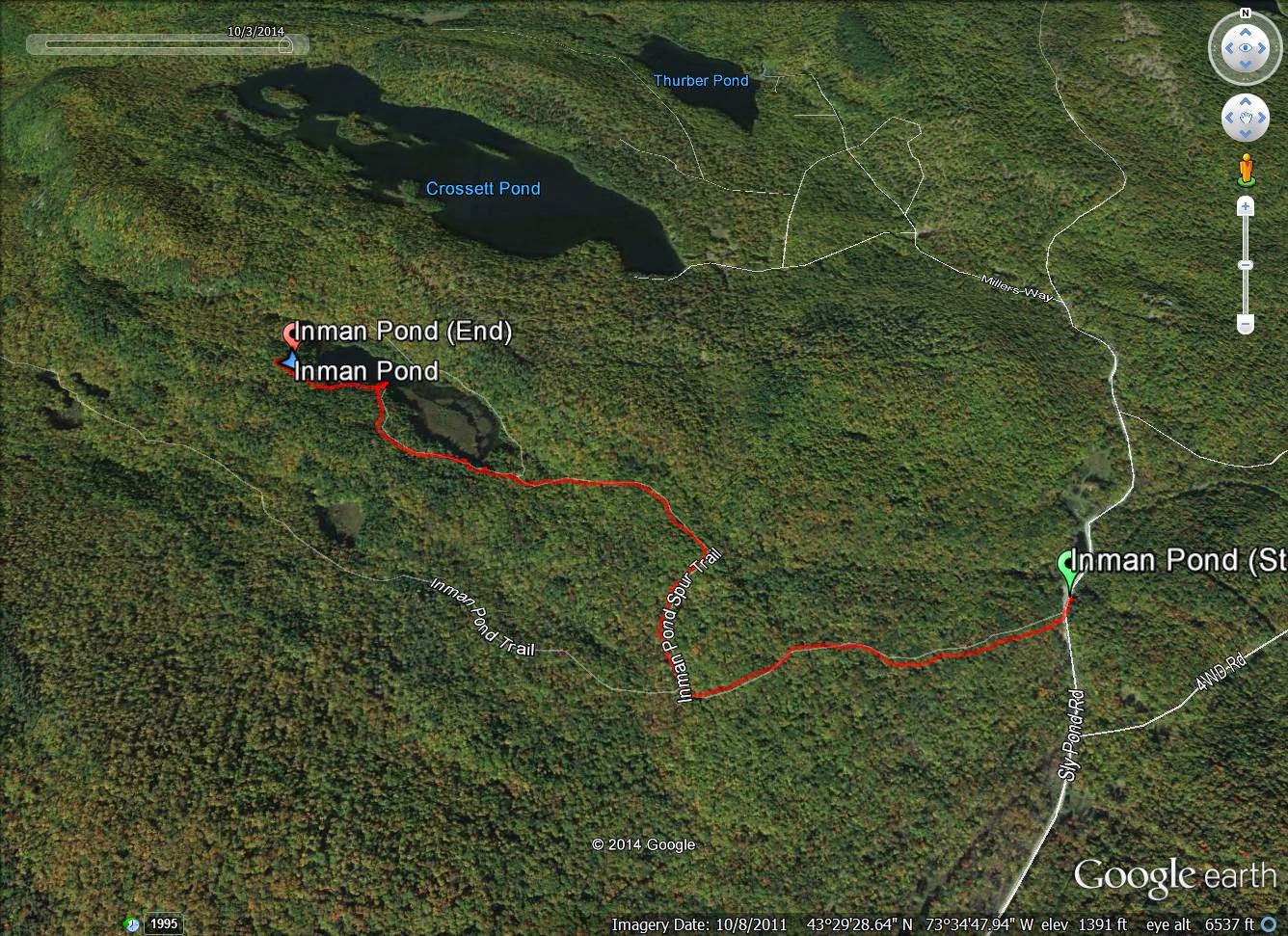 Hiking the Dacks: Inman Pond - Lake George Wild Forest