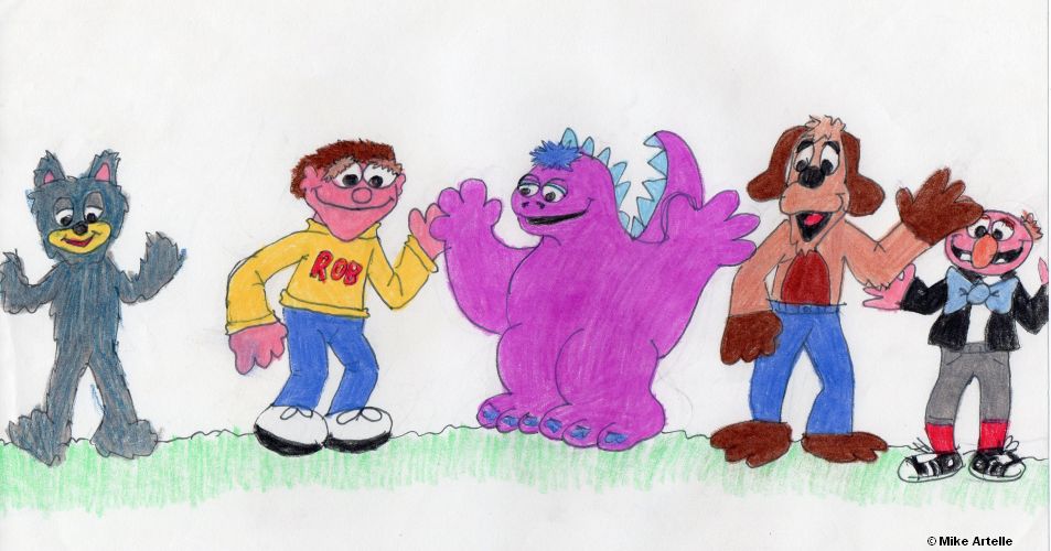 Mikey Artelle's Art and Puppetry Blog: Gordon the Sea Monster and Me!