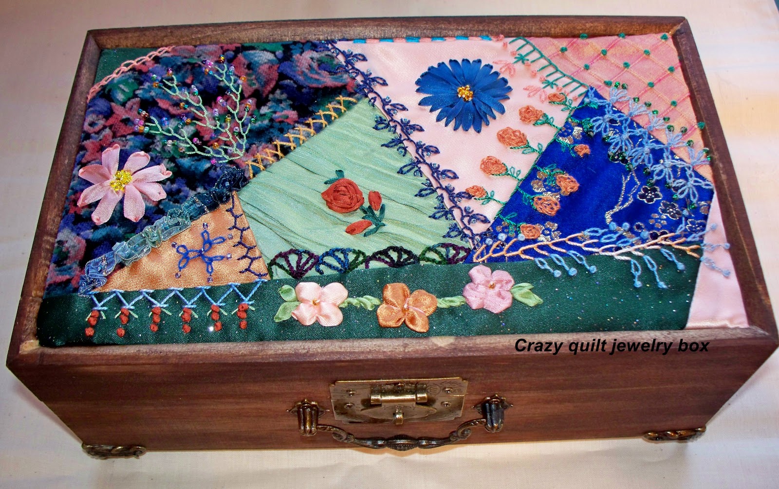 THE FOOD OF LOVE: Crazy Quilted Jewelry Box