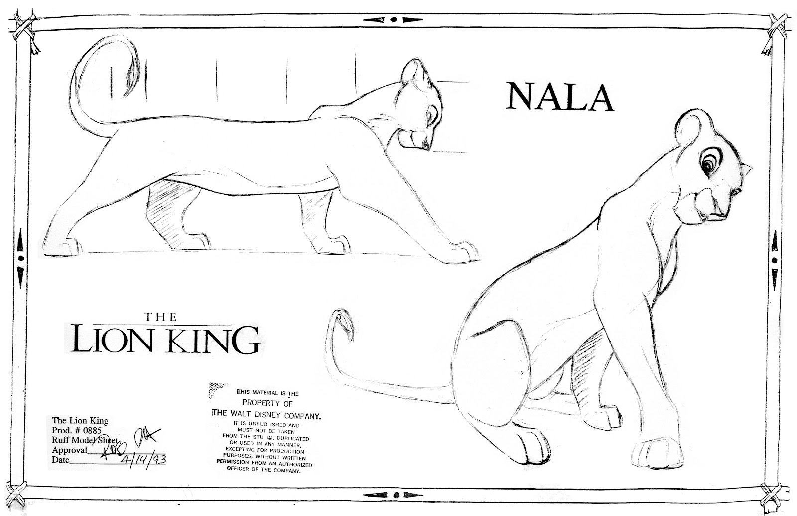 Living Lines Library The Lion King 1994 Character Nala