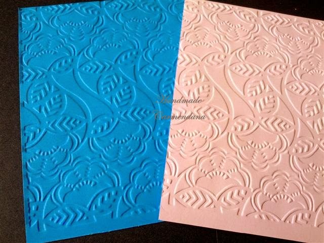 Felicitari handmade (realizate manual): Carton embosat