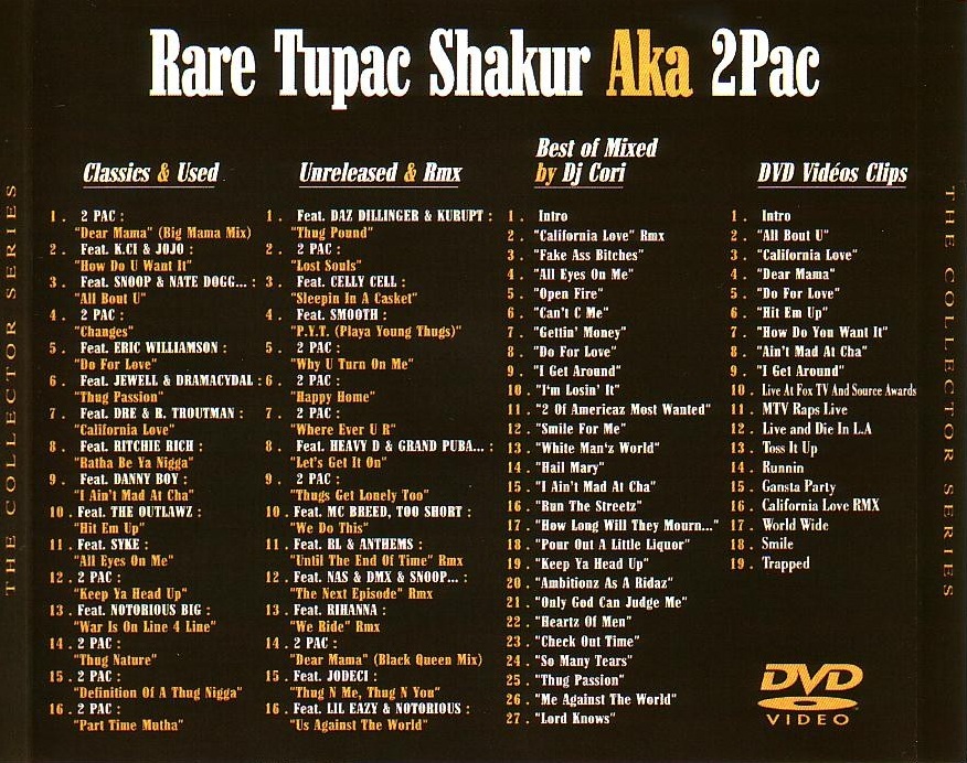 Rare Tupac Shakur Aka 2Pac ~ MIXTAPES4U