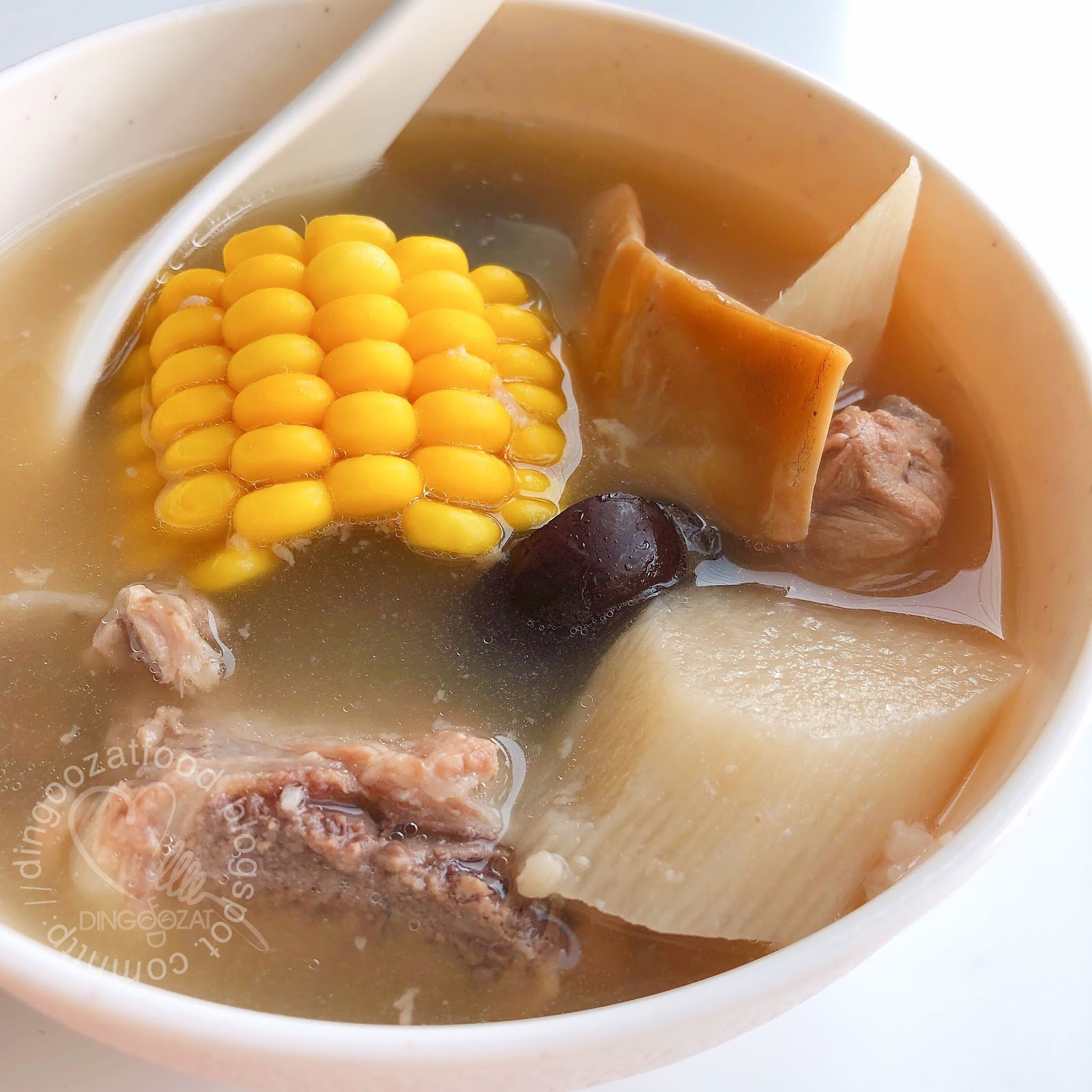 Miki's Food Archives : Chinese Yam (aka Huai Shan) Sweet Corn Pork Ribs ...
