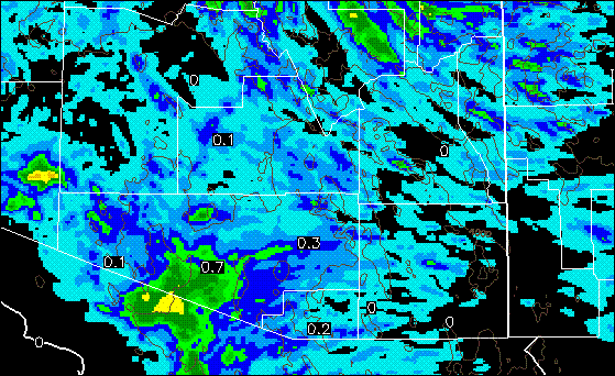 MADWEATHER: Big Bend Inverted Trough Will Brush Southern Arizona Today