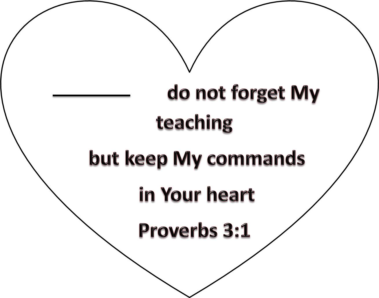 Little Seeds Of Faith: Proverbs 3:1-5 Craft Idea