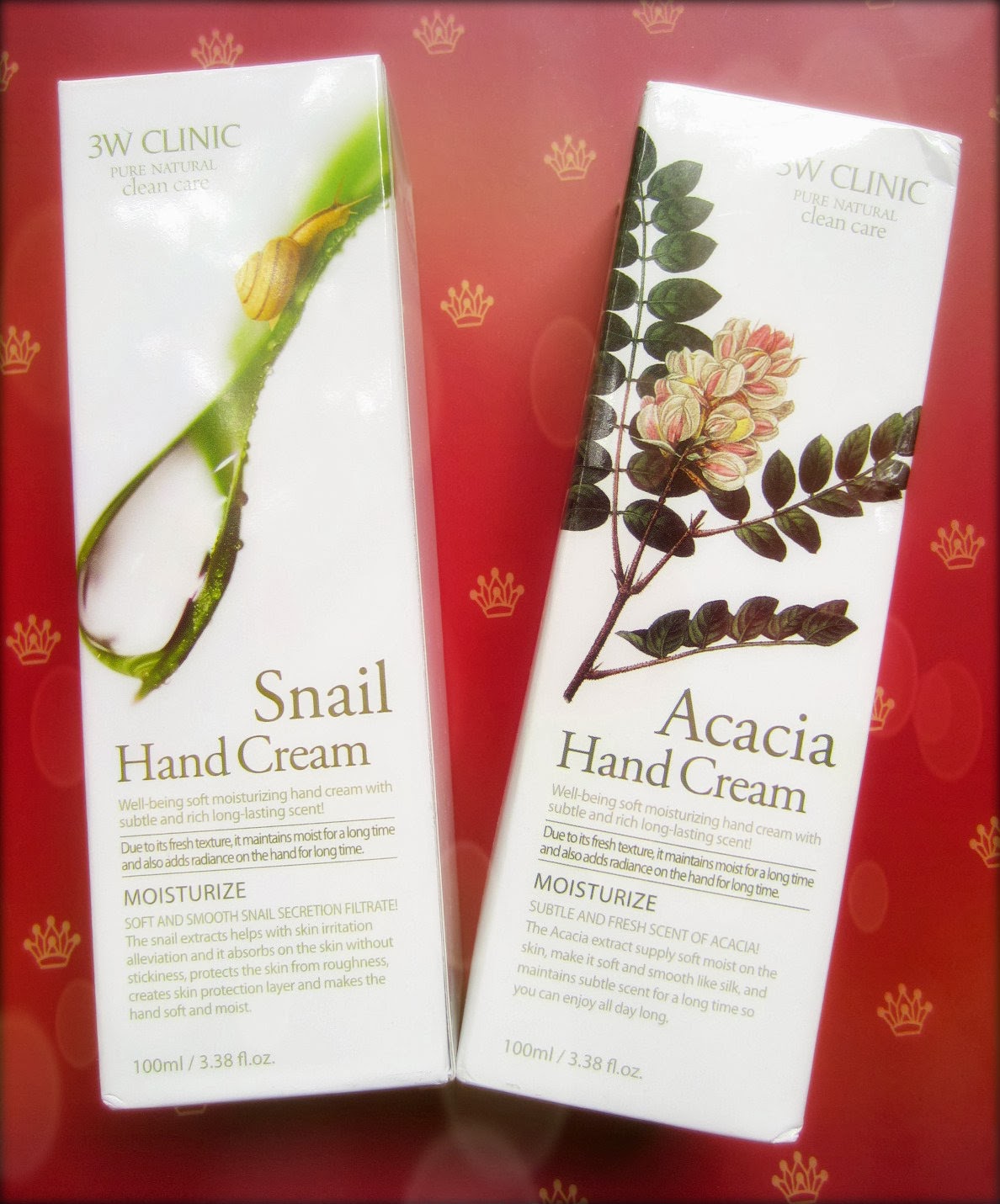 [BODYCARE]: 3W CLINIC Snail Hand Cream & Acacia Hand Cream - Two ...