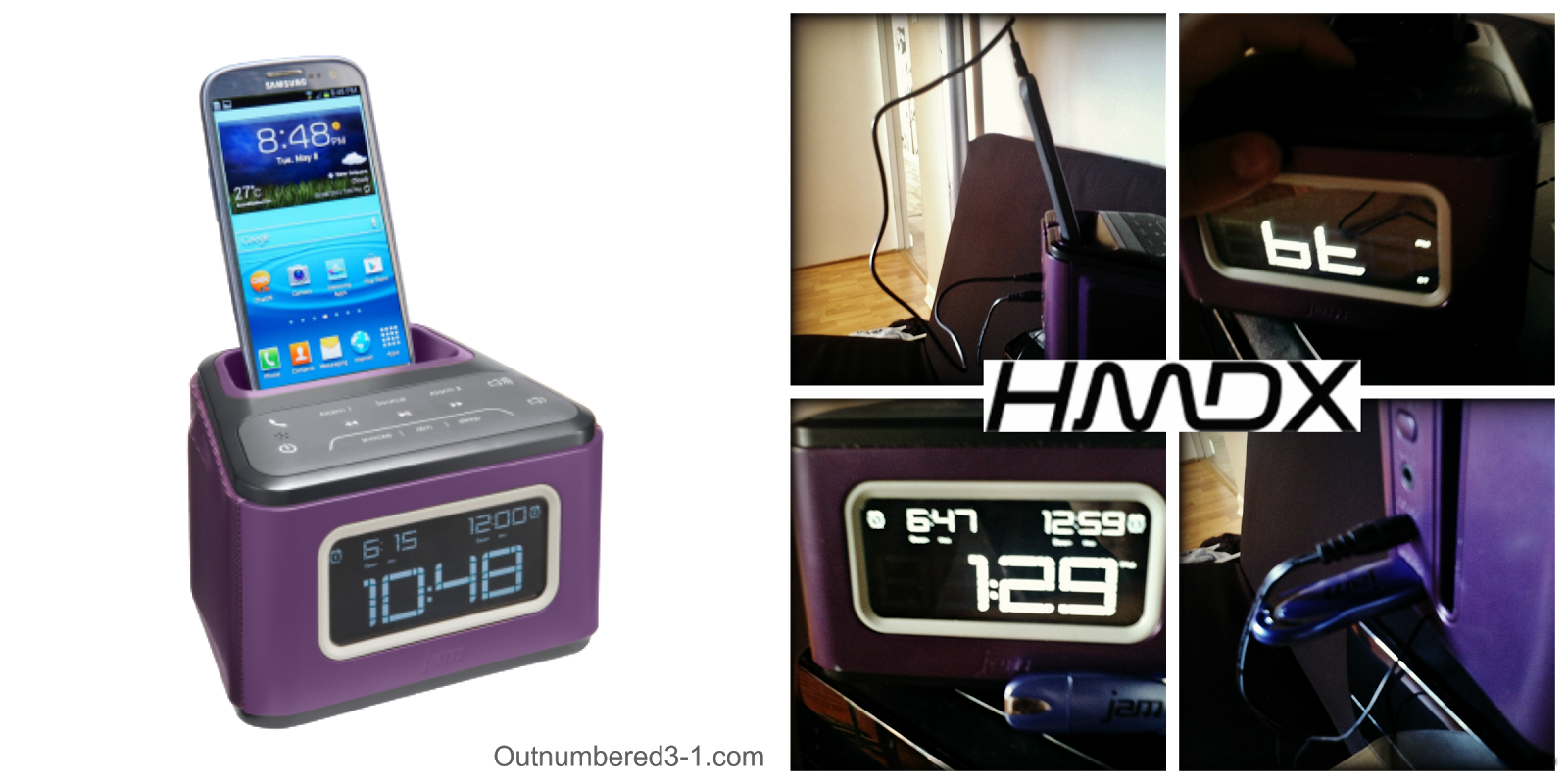 Wake Up On Your Own Tunes with HMDX JAM ZZZ Bluetooth Alarm Clock ...