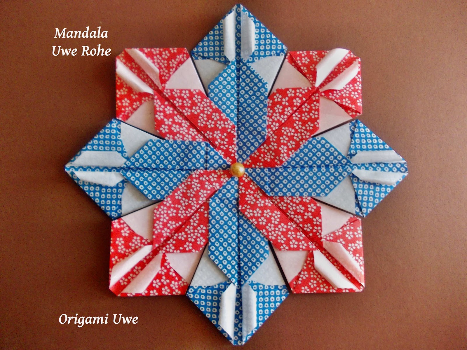 Origami, Fleurogami und Sterne : Mandalas