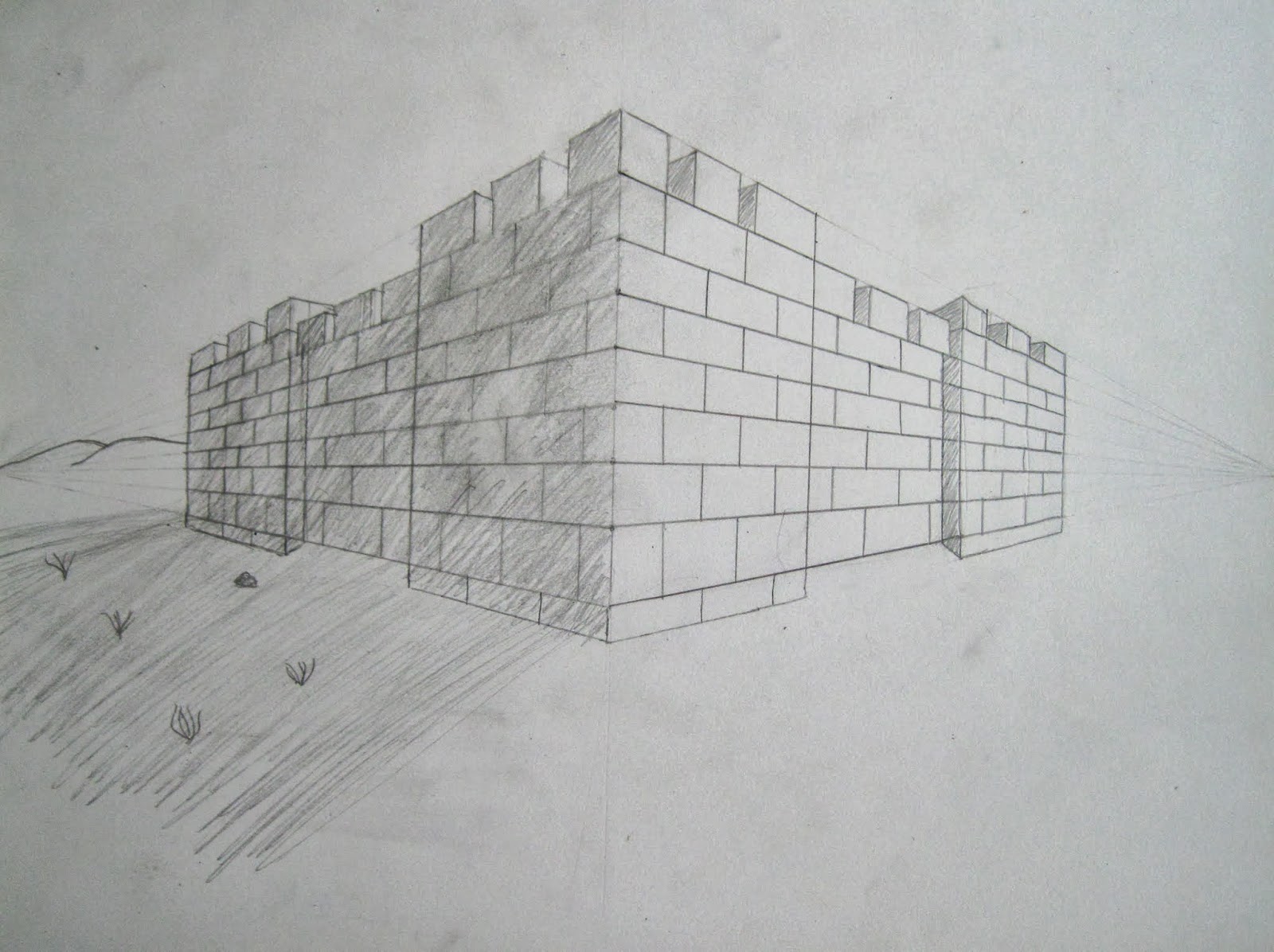 Castle Perspective | Art Class Ideas