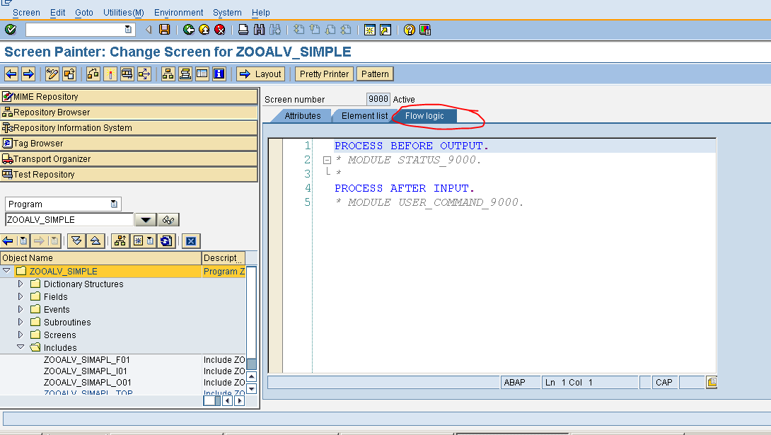 SAP TECH: Basic OO-ALV Report ( SE80 )