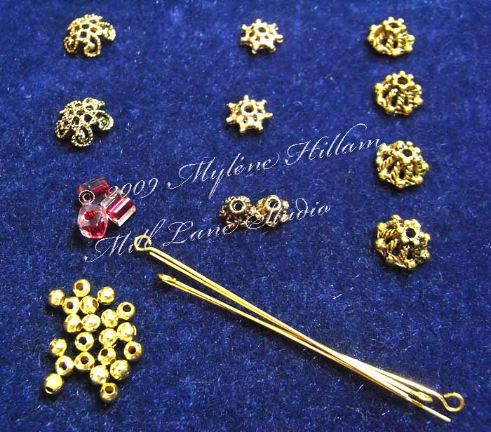 Multi-layered Bead Cap Beads | Mill Lane Studio