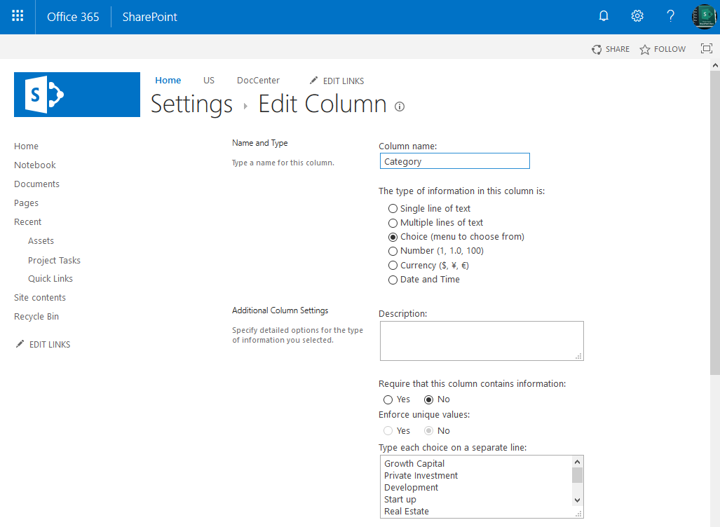 SharePoint Online: Change List Field Settings using PowerShell ...