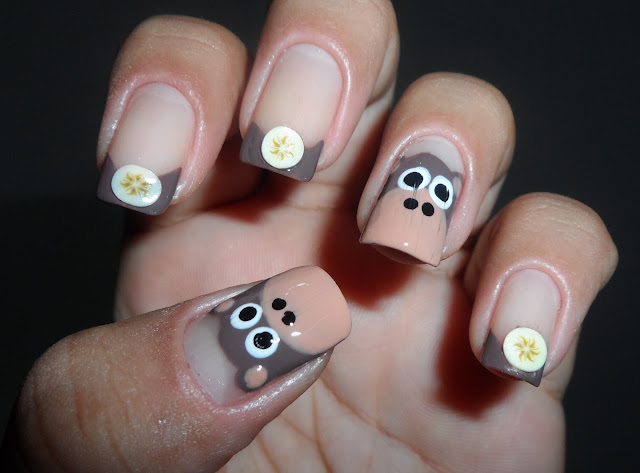 iEsmalte: Unha Decorada - Macaquinho