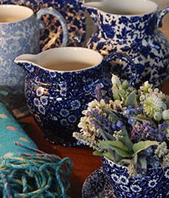 Hydrangea Hill Cottage: Blue Calico by Burleigh