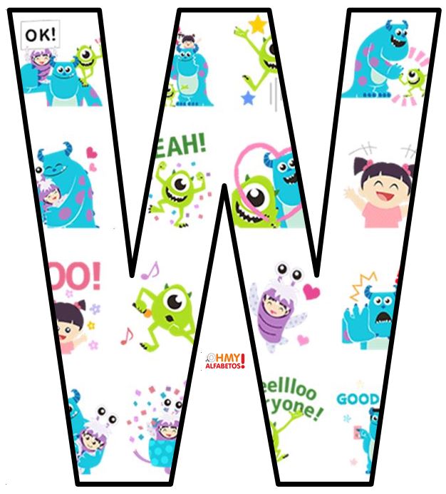 Tierno Alfabeto de Monstruos S. A. - Oh my Alfabetos!