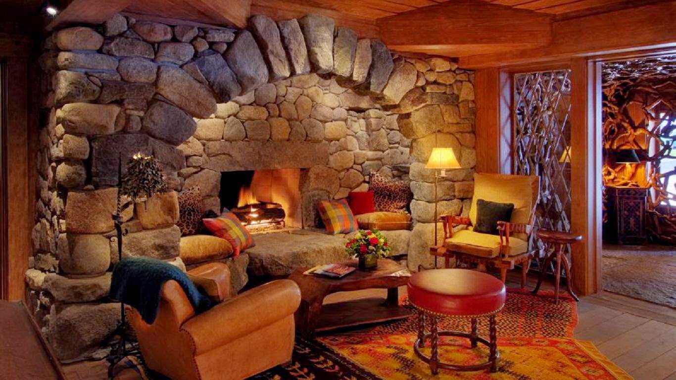 unpodiblog: Eleganti e rustici salotti con camino