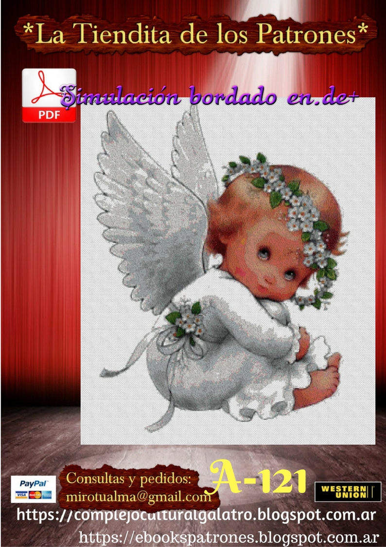 EBOOKS PATRONES : ANGELITOS : Patrones para tus bordados a mano