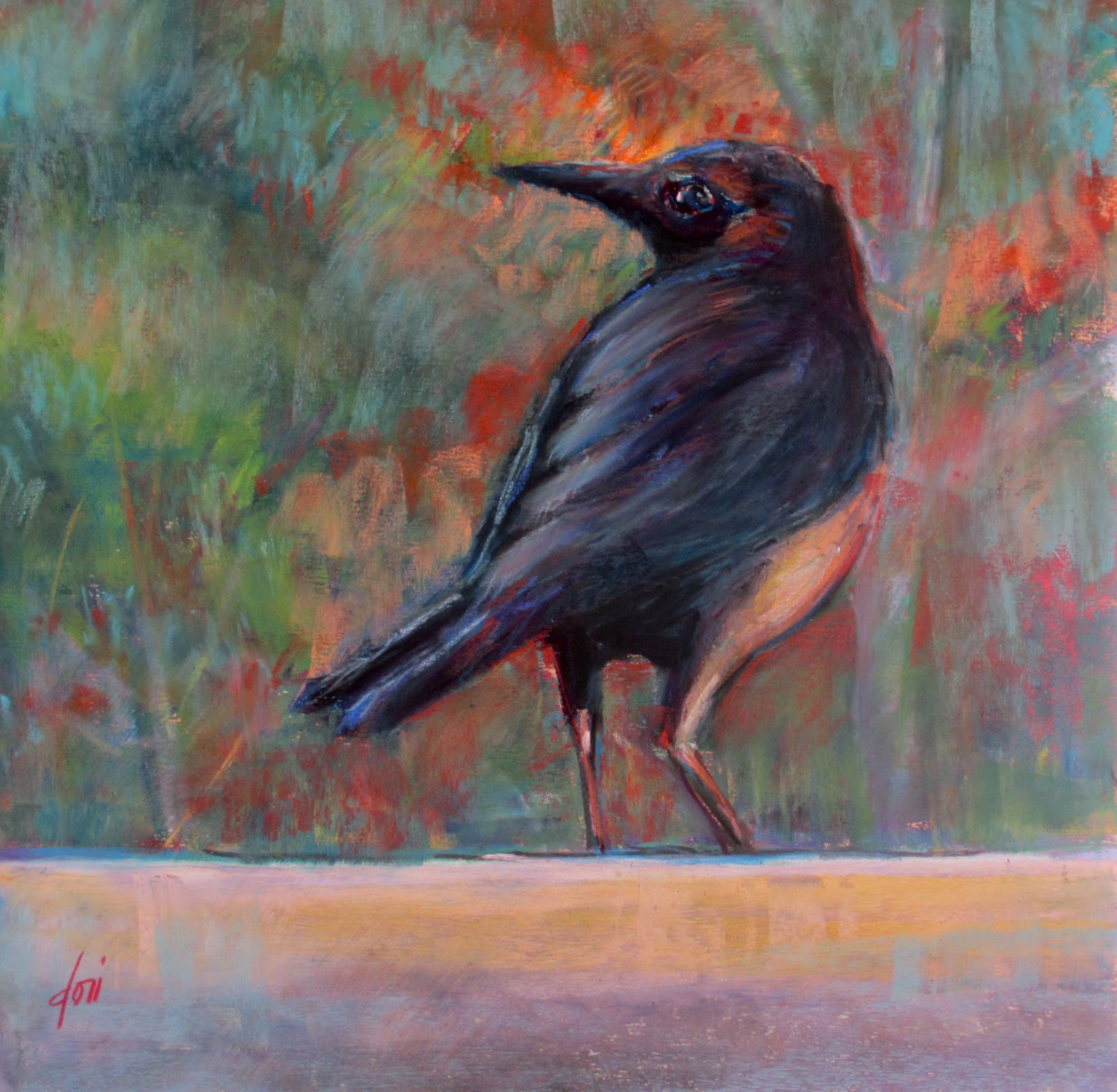 DEWBERRY FINE ART: Bird On The Edge