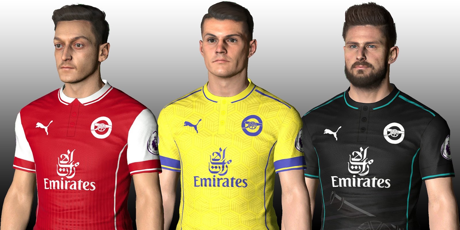 pes-modif: PES 2017 Arsenal FC Fantasy Kits V1 by IDK