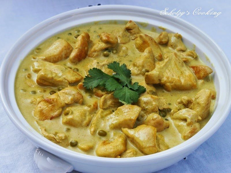 Schotzy's Cooking: Emincé de poulet au curry & petits pois