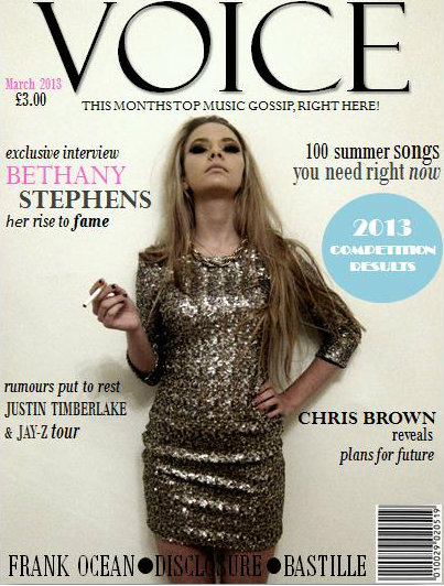 Lucy Terrell; AS Media Studies Coursework : Media Magazine Front Cover