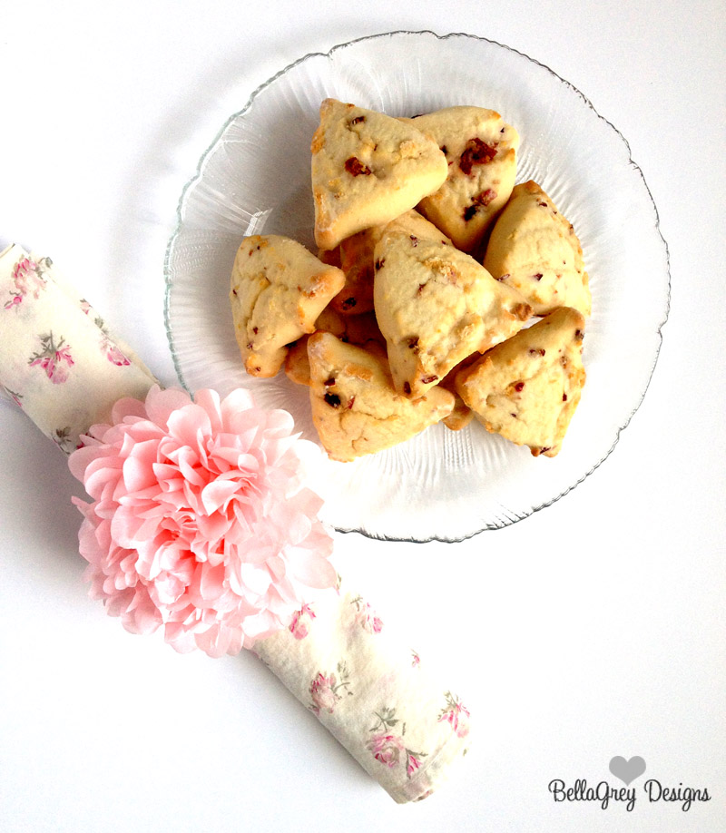 Delicious Lemon Cranberry Scones | BellaGrey Designs