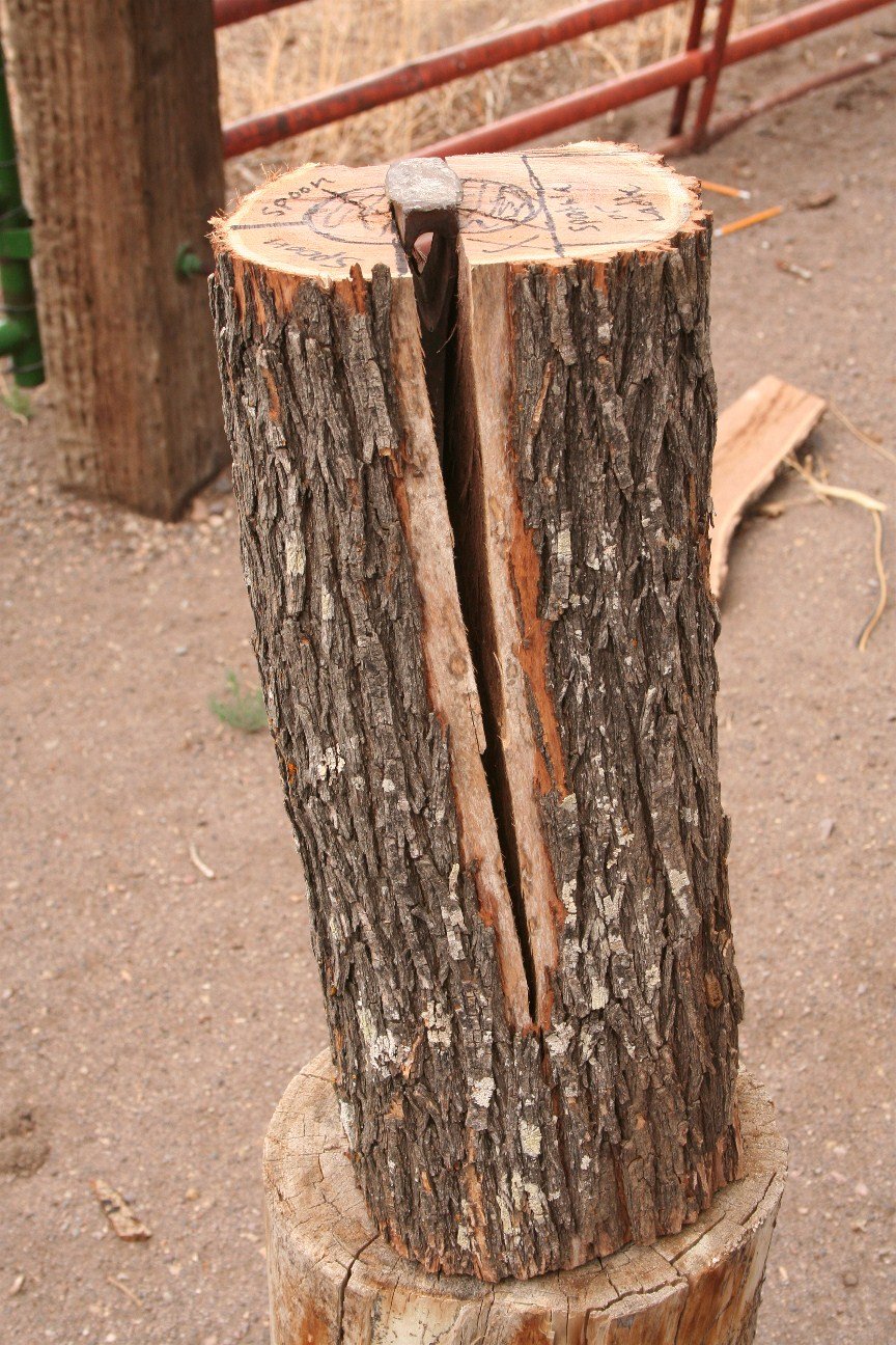 Kitchen Carvings: Riving Green Wood