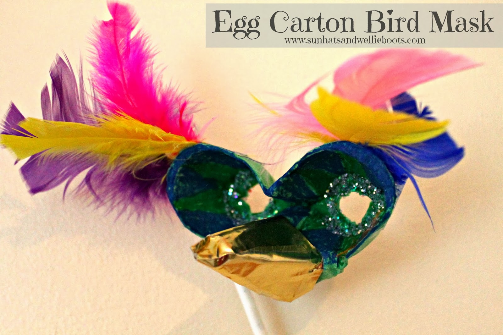 Sun Hats & Wellie Boots: Egg Carton Bird Mask