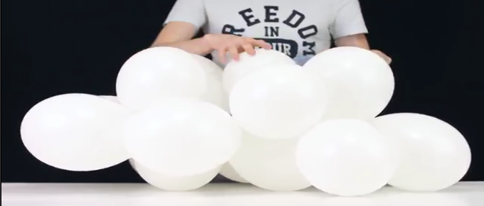 Cara membuat awan dari balon | keahlian kreatif