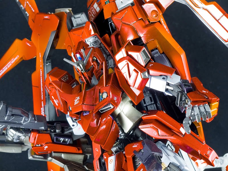 Custom Build: 1/100 MSZ-006-P2/3C Zeta Gundam P2/3C Type "Red Snake's ...