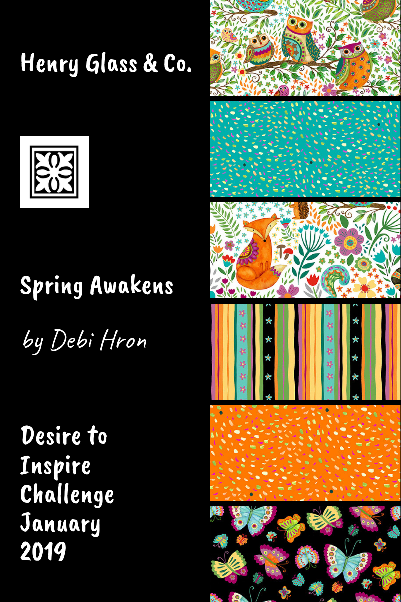 Henry Glass Fabrics: Desire to Inspire- January Challenger - Lisa England