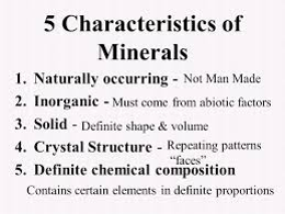 Mr. Villa's Science Stars!: Mineral topics for TEST