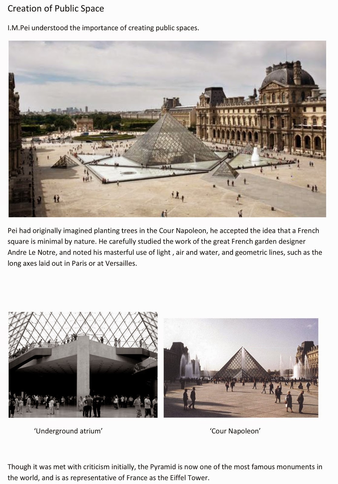 Case Studies on Museums: LOUVRE EXTENSION - I. M. Pei - 342,358
