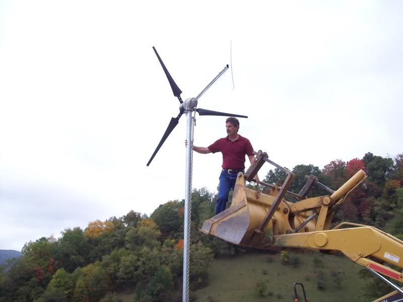 Mike and Lisa's World: Chapter 31...Toilet Install And Wind Generators