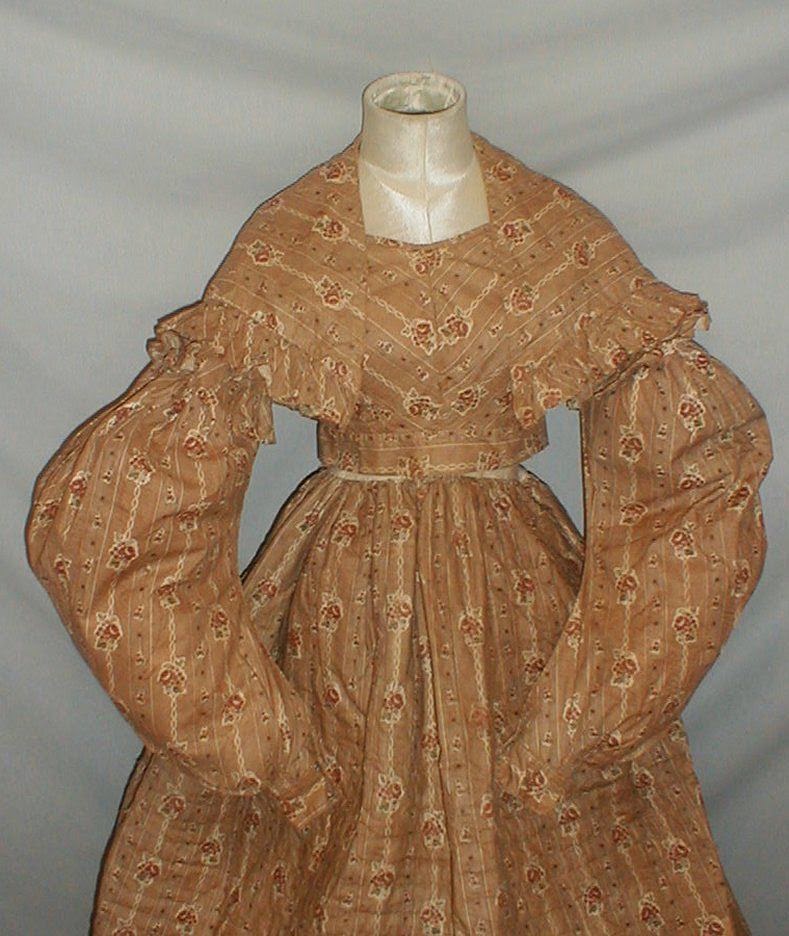 All The Pretty Dresses: Early 1830's Cotton Dress with Amazing Prints