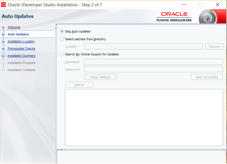 Ofm Lab Install Oracle Jdeveloper 12c 12 2 1 0 0