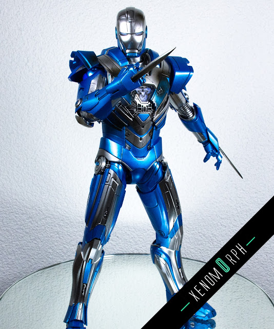Hot Toys Iron Man Blue Steel - IM 3 1/6 MMS391 - photo and video review