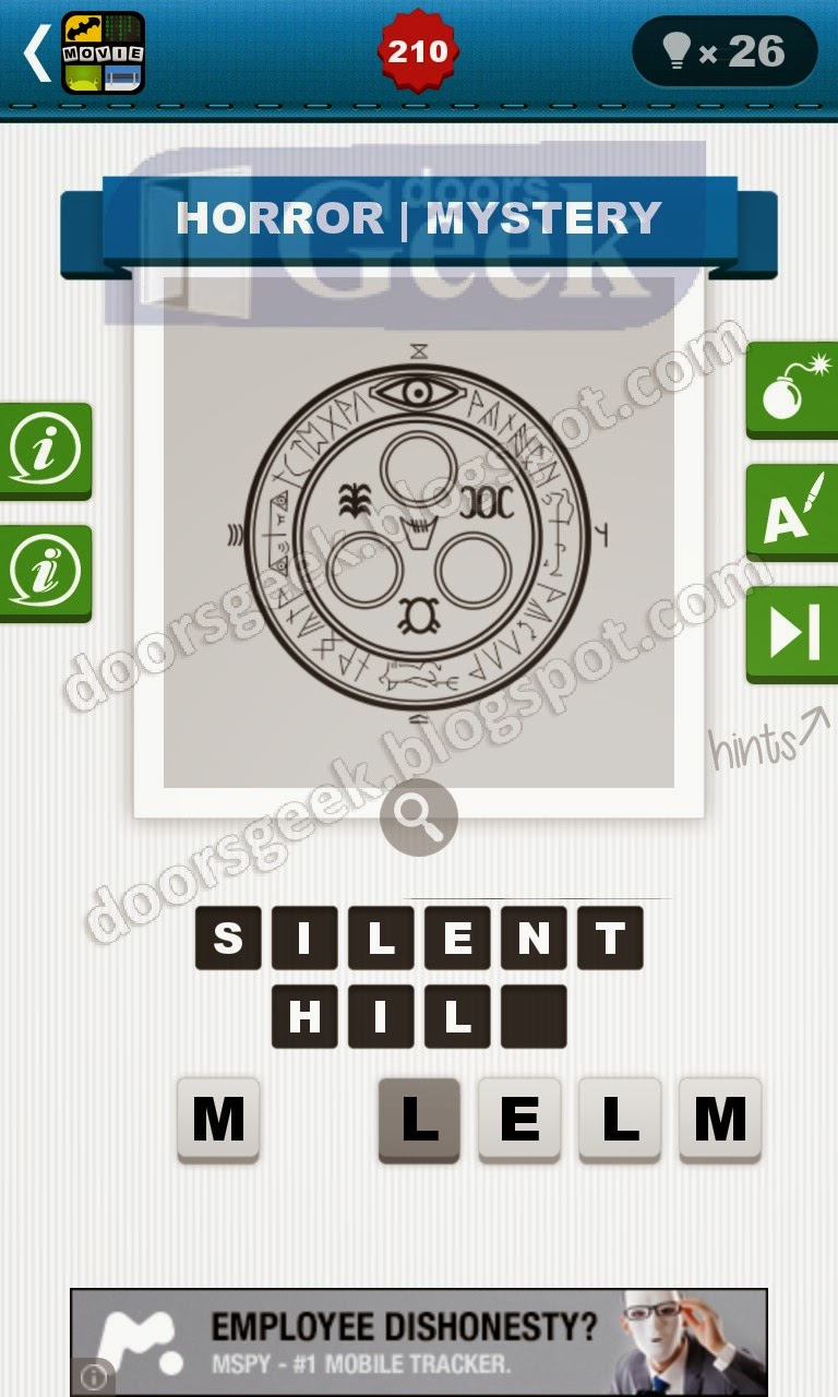 Movie Quiz Level 210 (bubble quiz games) ~ Doors Geek