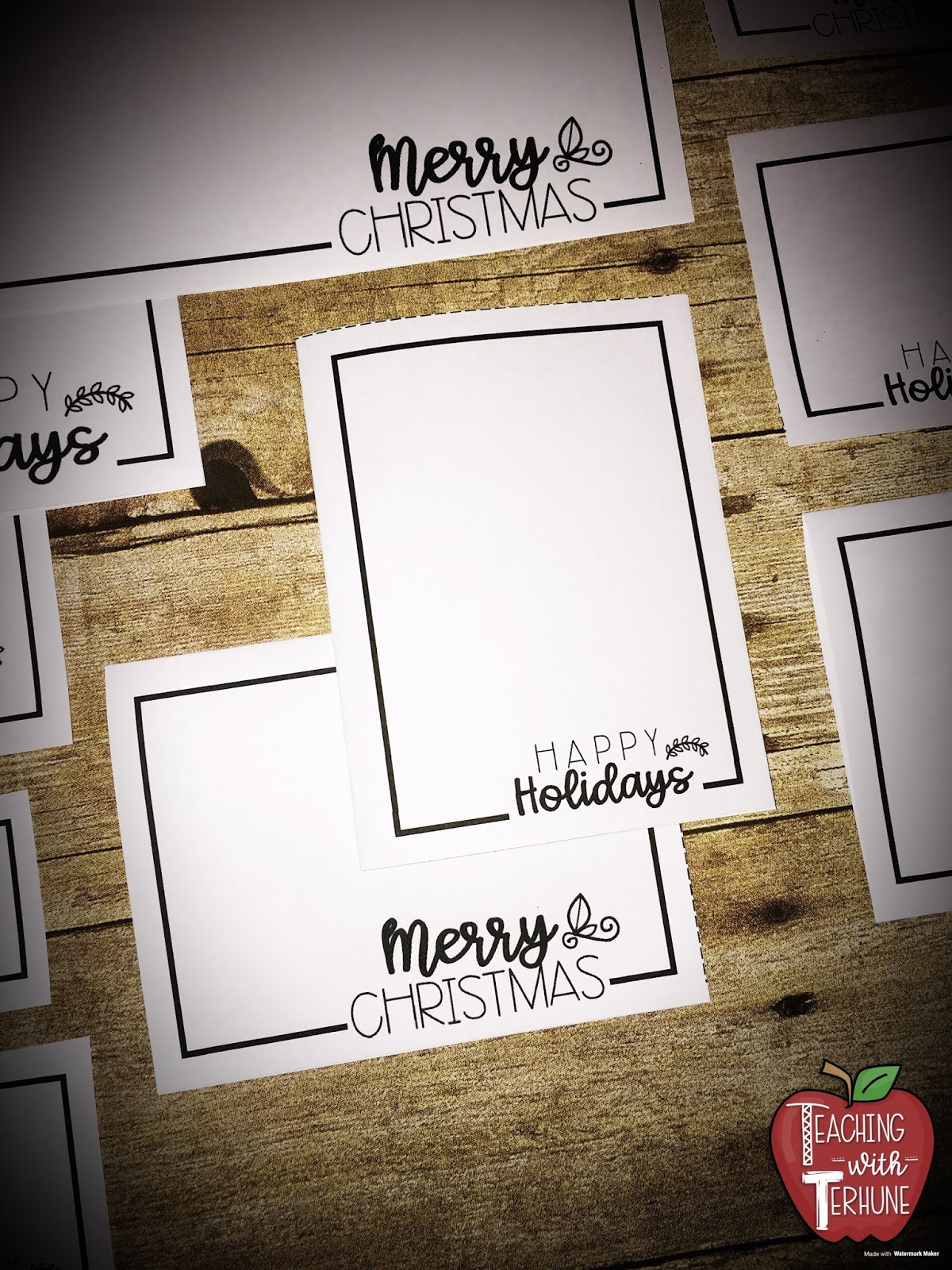 Teaching With Terhune: CHRISTMAS CARD IDEAS FOR PARENTS
