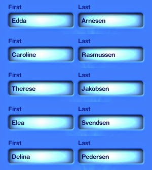 Sims 3 Girl Names