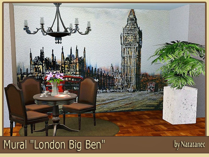 Corporation "SimsStroy": The Sims 3. Mural London Big Bend.
