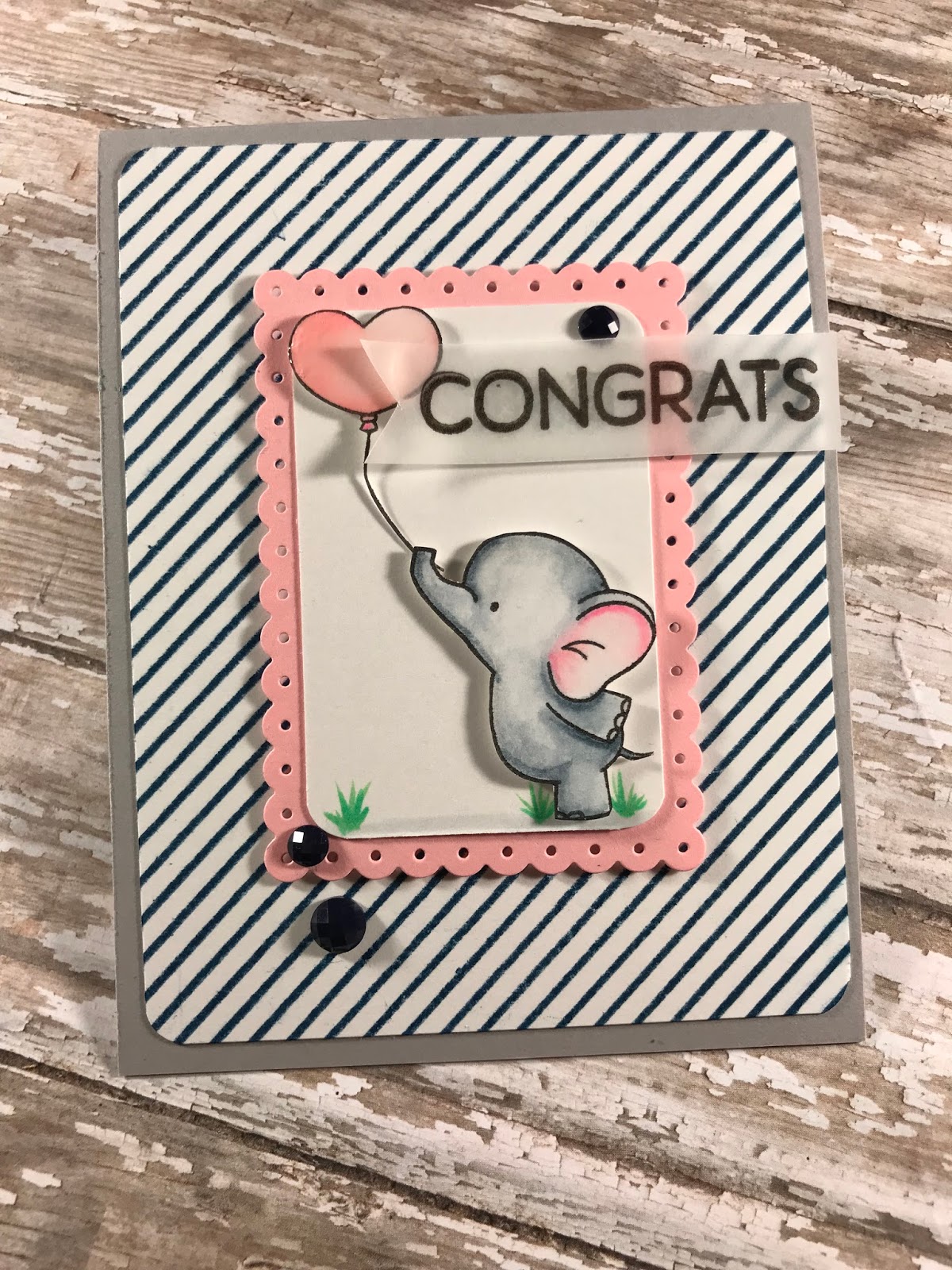 Techniques by Trish: My Favorite Things - Elephant Congrats