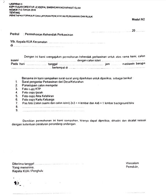 Wedding: Membuat Surat N1, N2, N4, dan P1 di Kantor Kelurahan Nagasari ...