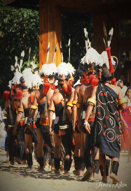 Chang Nagas In Traditional Attires Performing Folk Song and Dance at ...