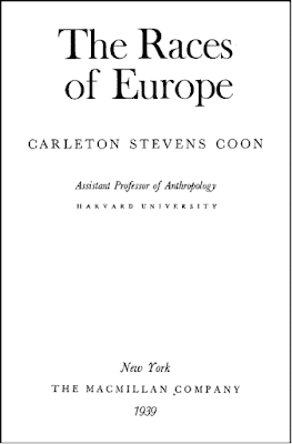 ΦΥΛΕΤΙΚΑ: Coon C. - The Races of Europe