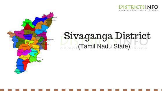 Sivaganga District With Talukas in Tamil Nadu State