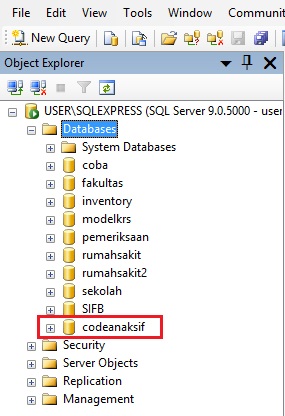 Mengatasi Error Saat Create New Database Microsoft SQL Server - BACA CODING