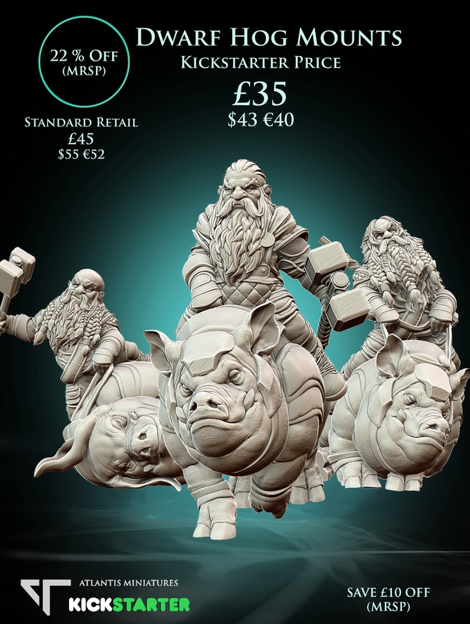 Tabletop Fix: Atlantis Miniatures - New Dwarf Kickstarter