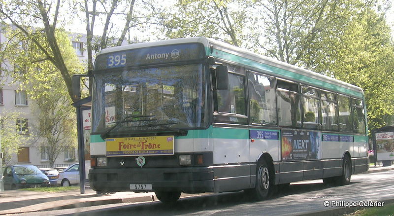 Les Tramways,Métro,RER,Bus de la RATP: Bus 395