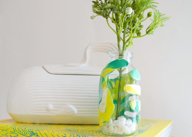 kerajinan tangan dari botol bekas "diy vas bunga dari botol kaca terbaru